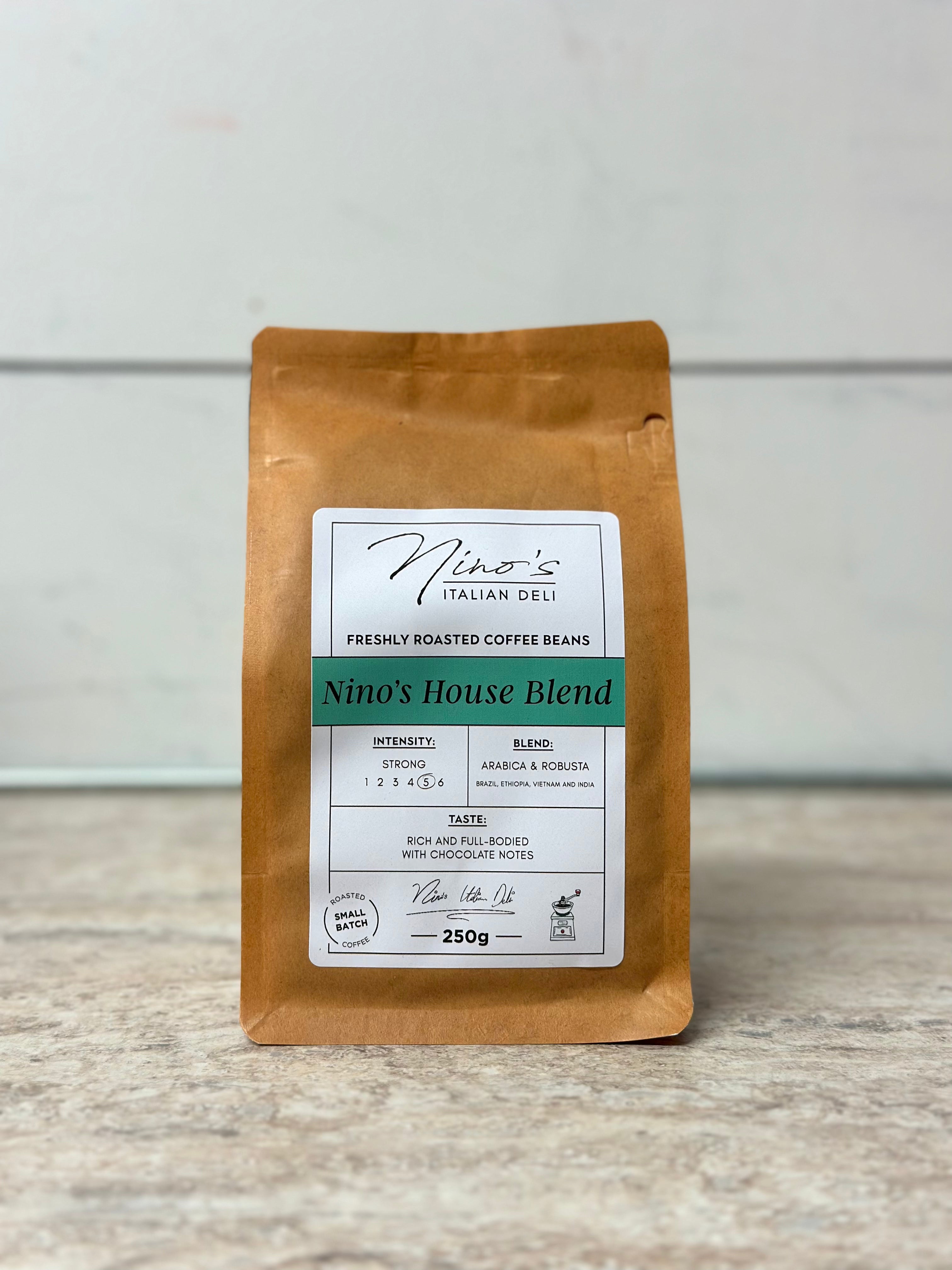 Nino’s House Coffee Blend (Beans), 250g – Nino's Italian Deli