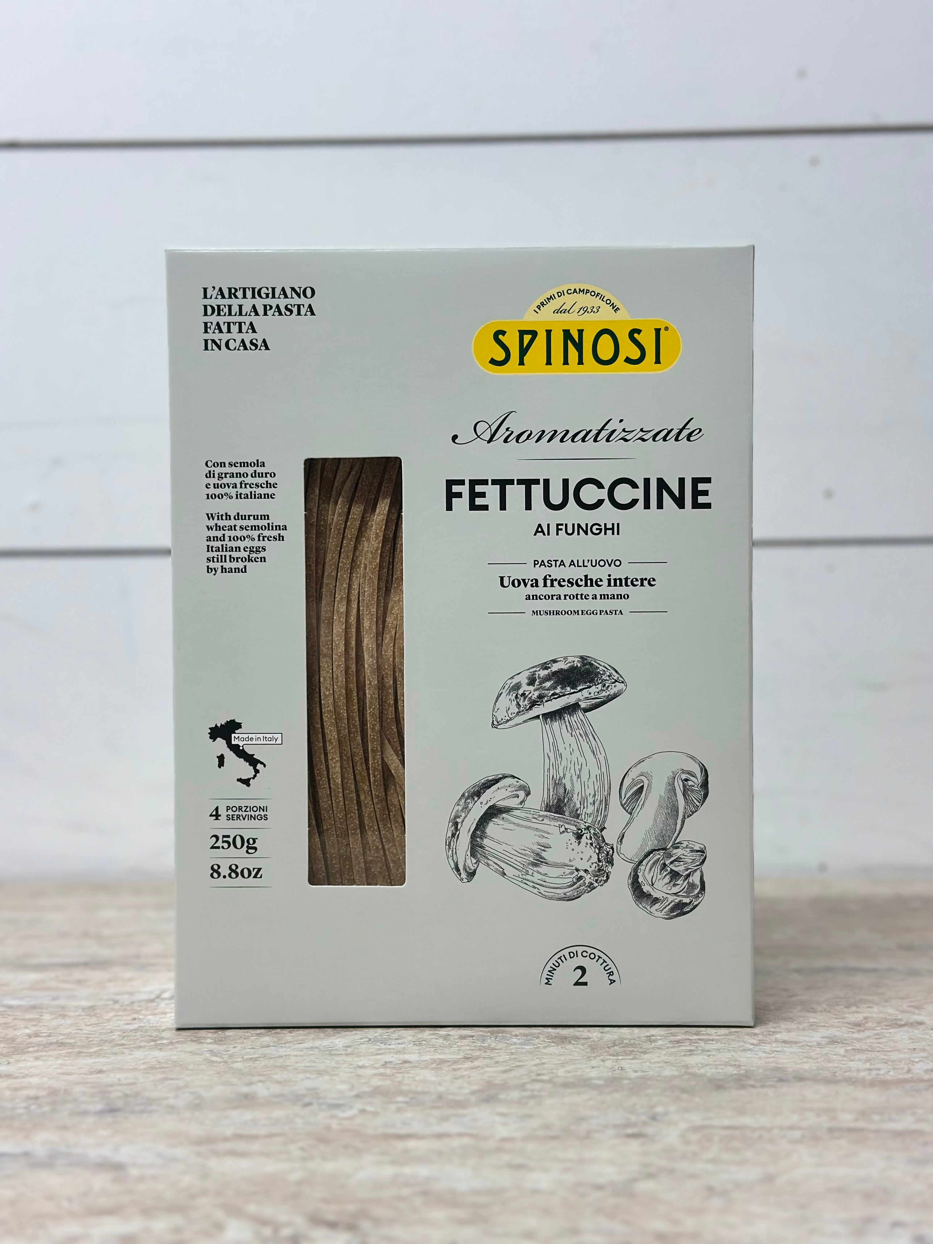 Spinosi Egg Fettuccine with Porcini, 250g – Nino's Italian Deli