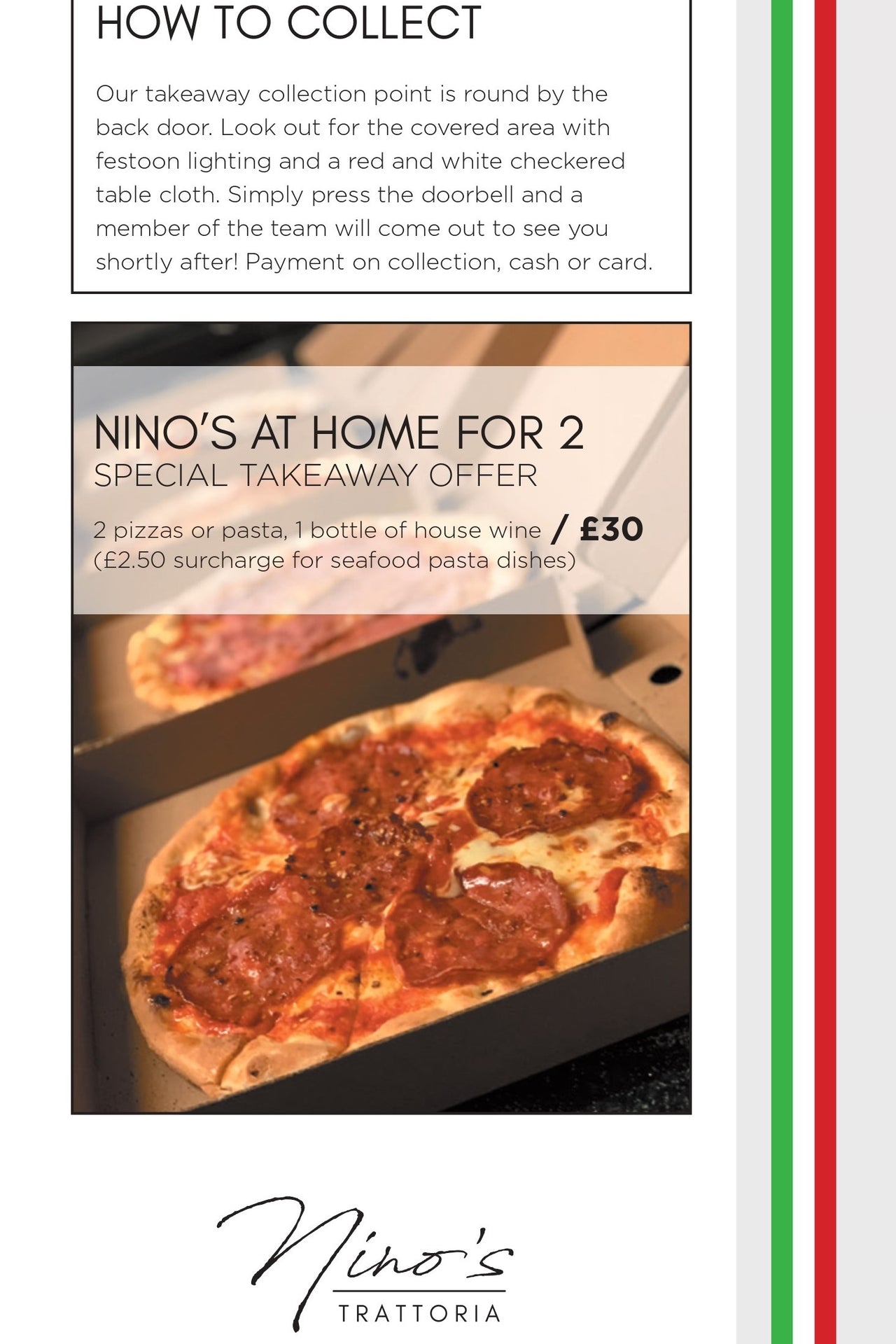 Restaurant Menus – Nino's Italian Deli