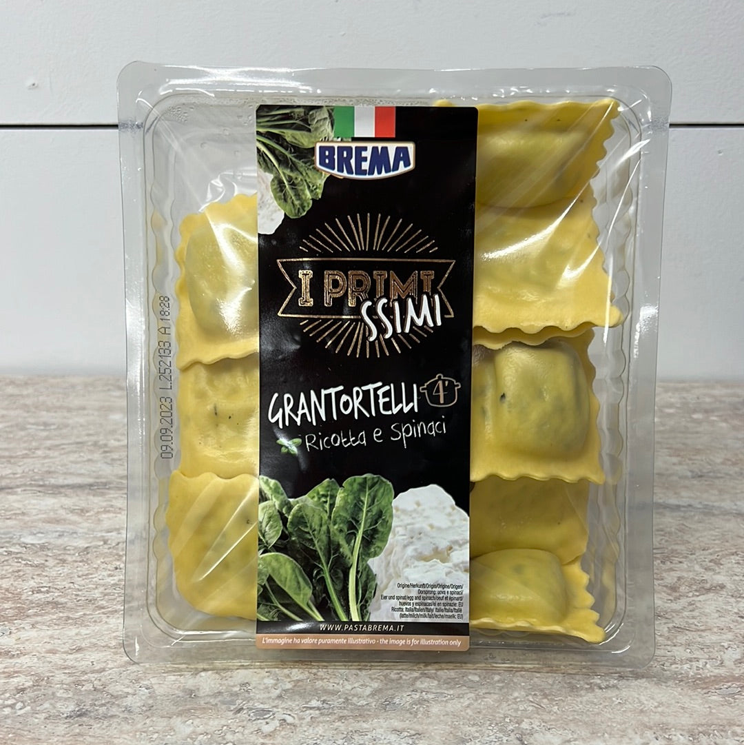Brema Grantortelli Pasta With Ricotta & Spinach, 500g – Nino's Italian Deli